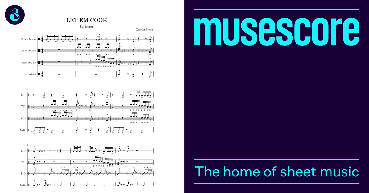 LET EM COOK.mscx – xzavierb20 Sheet music for Tuba, Synthesizer ...