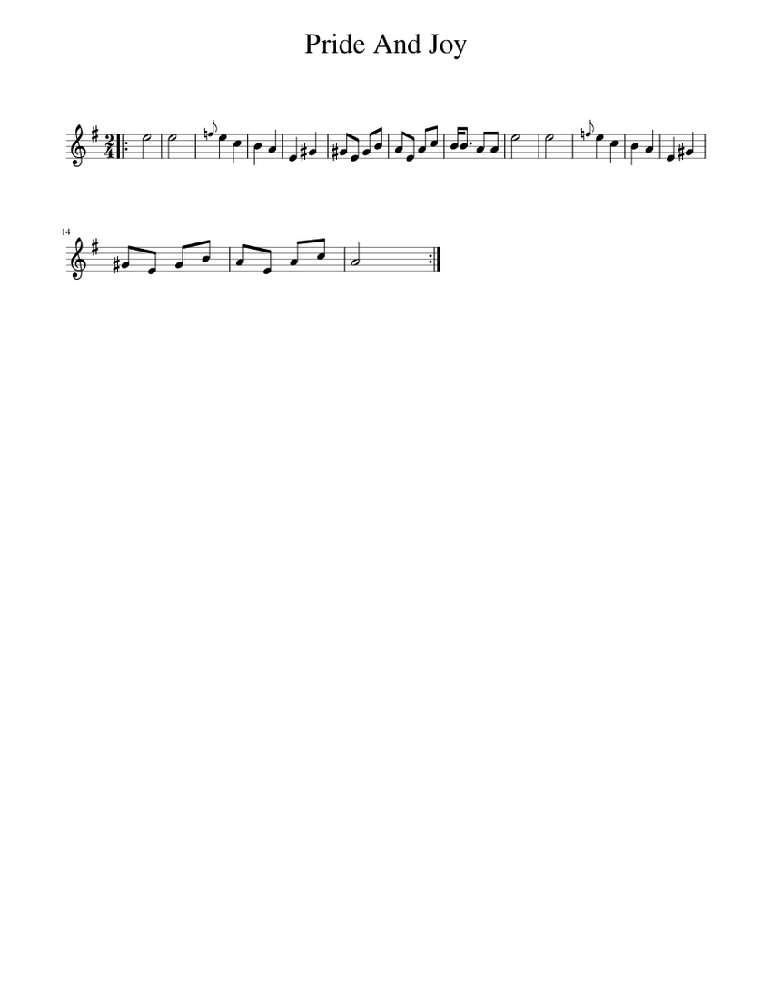 Pride And Joy Sheet music for Piano (Solo) Easy | Musescore.com