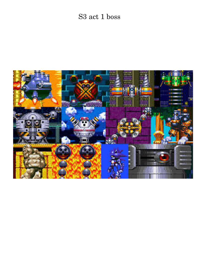 Sonic 3 Mini Boss Sheet Music for Piano, Drum group (Mixed Ensemble ...