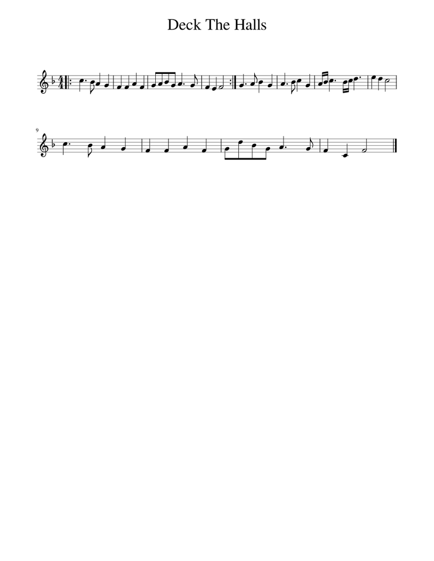 Deck The Halls Sheet music for Piano (Solo) Easy | Musescore.com