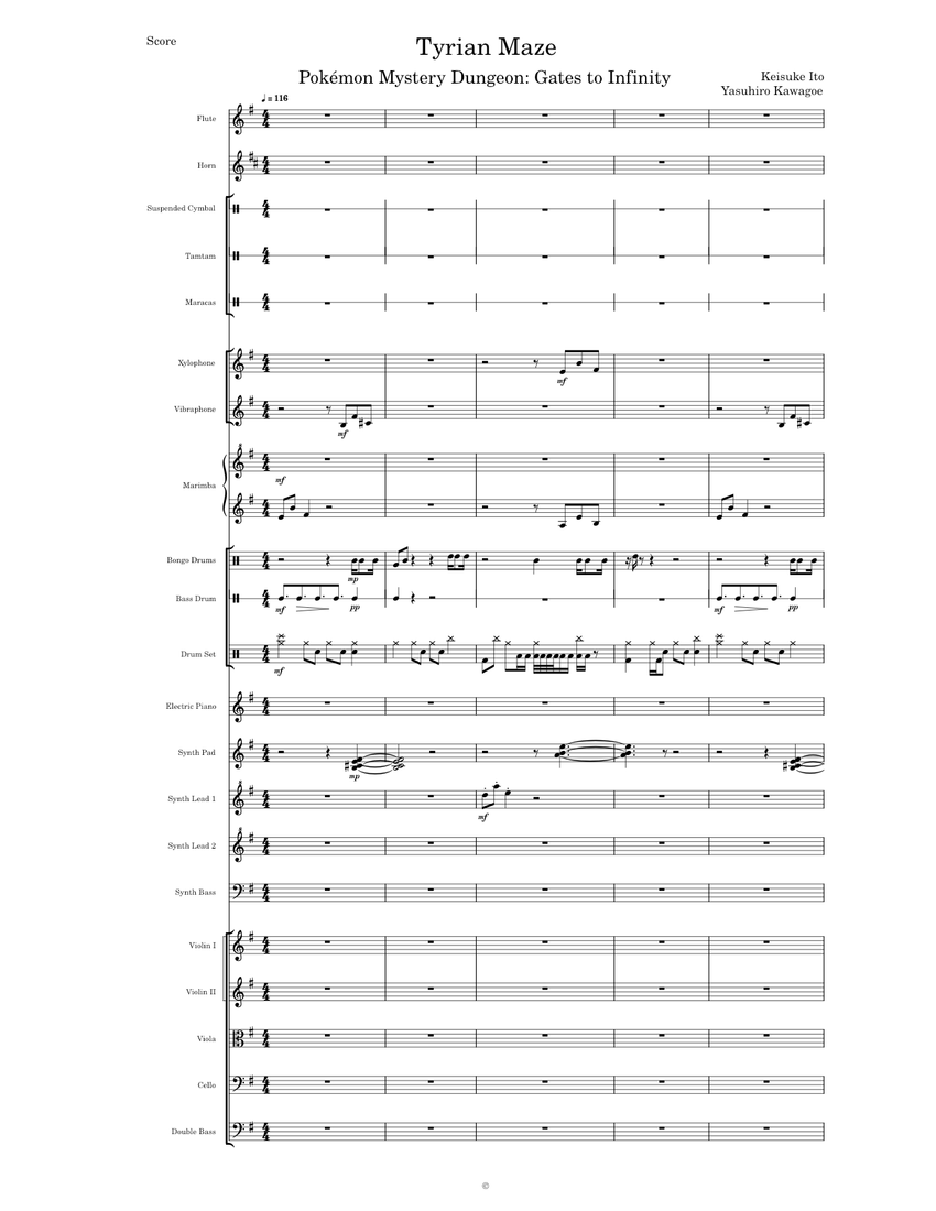 Tyrian Maze (Pokémon Mystery Dungeon: Gates to Infinity) - Transcribed ...