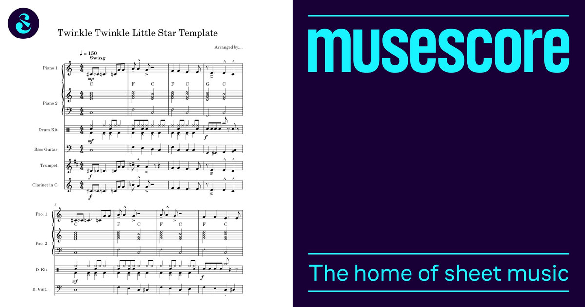 TWINKLE, TWINKLE LITTLE STAR – Misc Traditional Sheet music for Piano ...