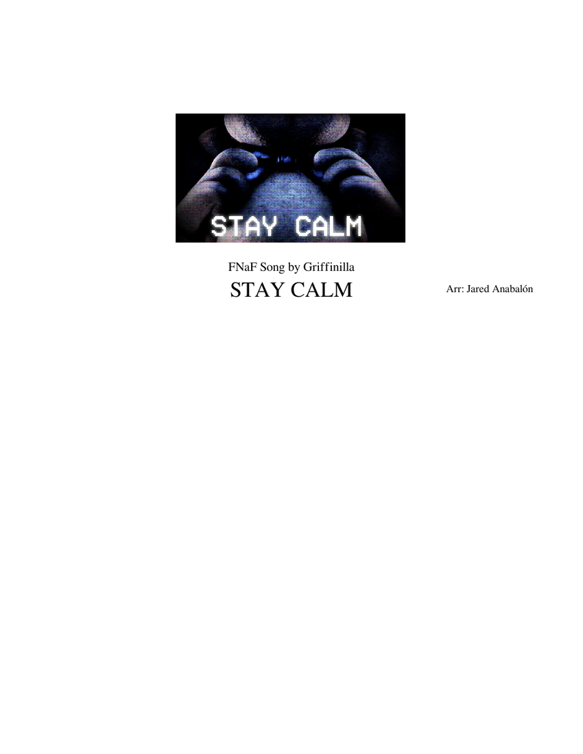 stay calm Sheet Music for Piano, Flute, Clarinet in b-flat, Saxophone ...