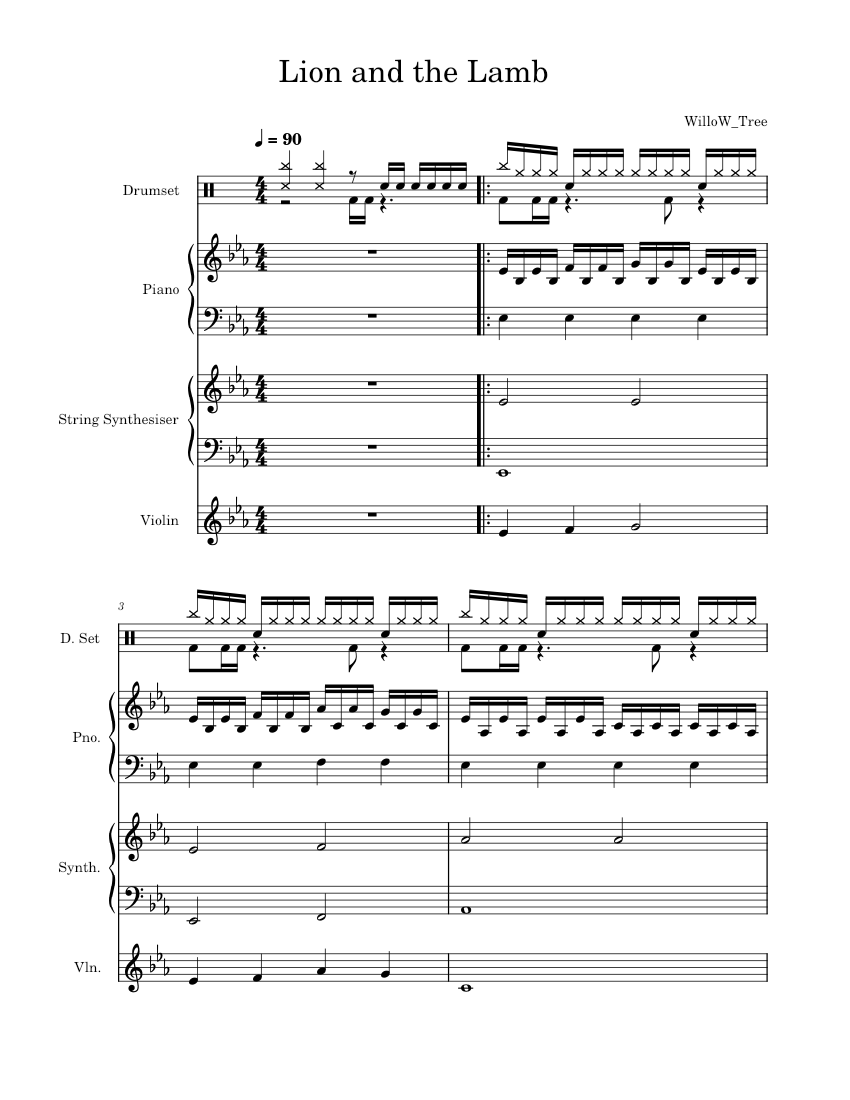 The lion and the lamb – Leeland The Lion and The Lamb Sheet Music for ...
