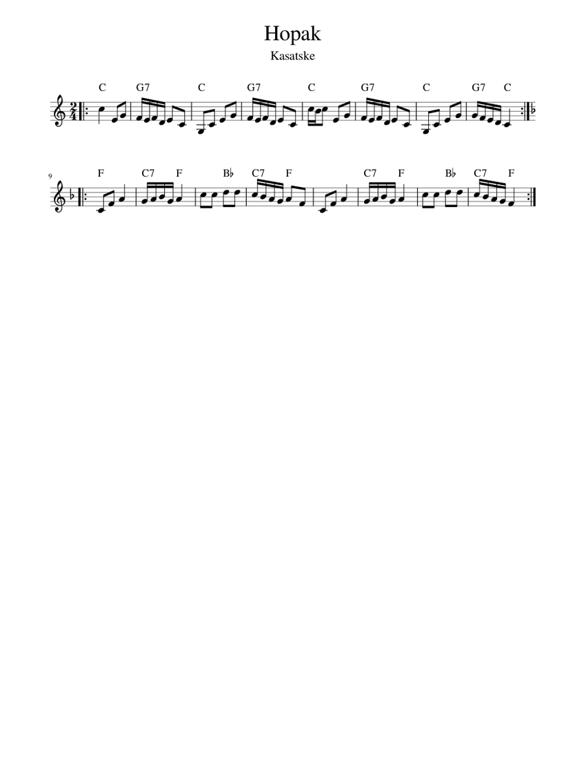 Hopak Sheet music for Piano (Solo) | Musescore.com