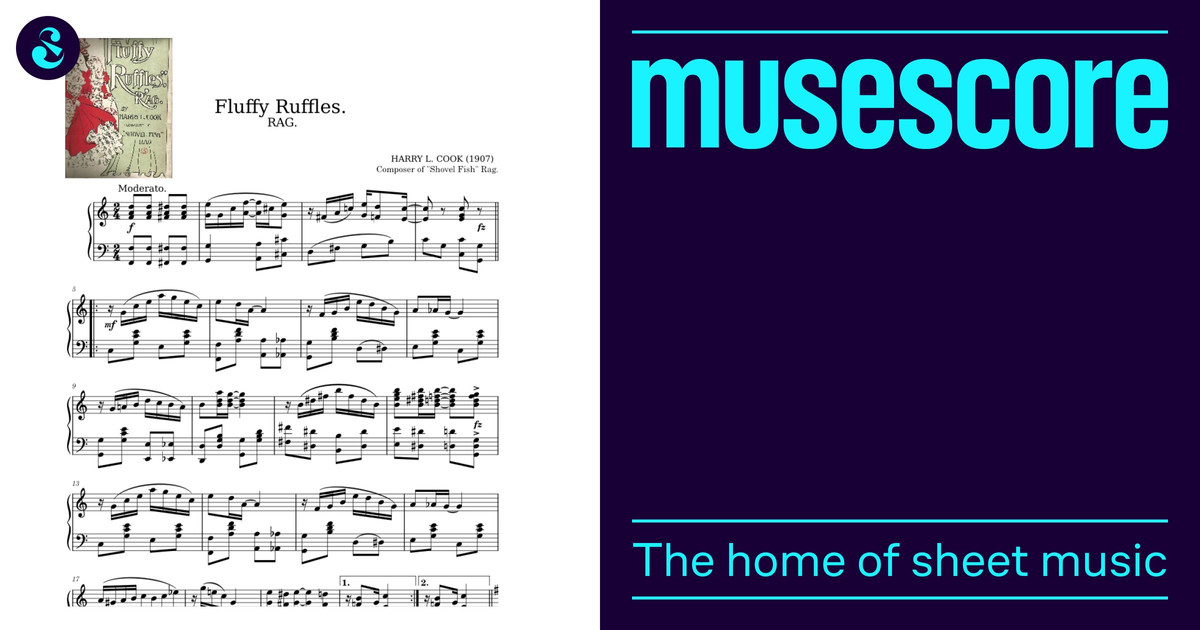 Fluffy Ruffles Rag by Harry L. Cook (1907) Sheet Music for Piano (Solo ...