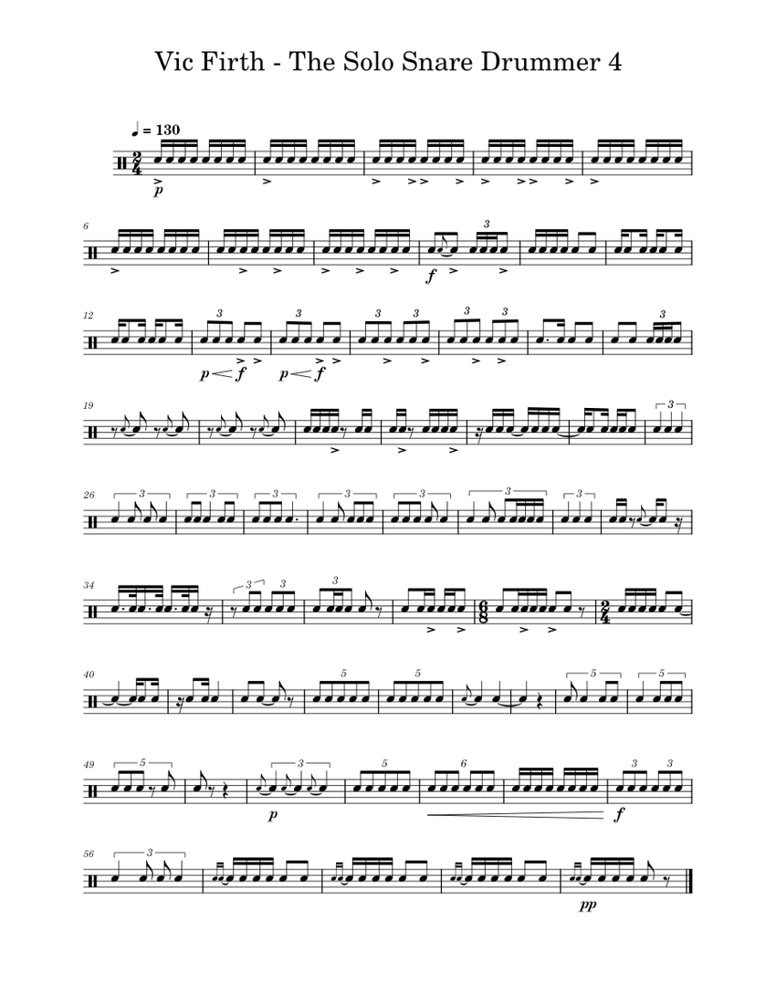 Vic Firth - The Solo Snare Drummer – Carl Fischer Sheet Music for Drum ...