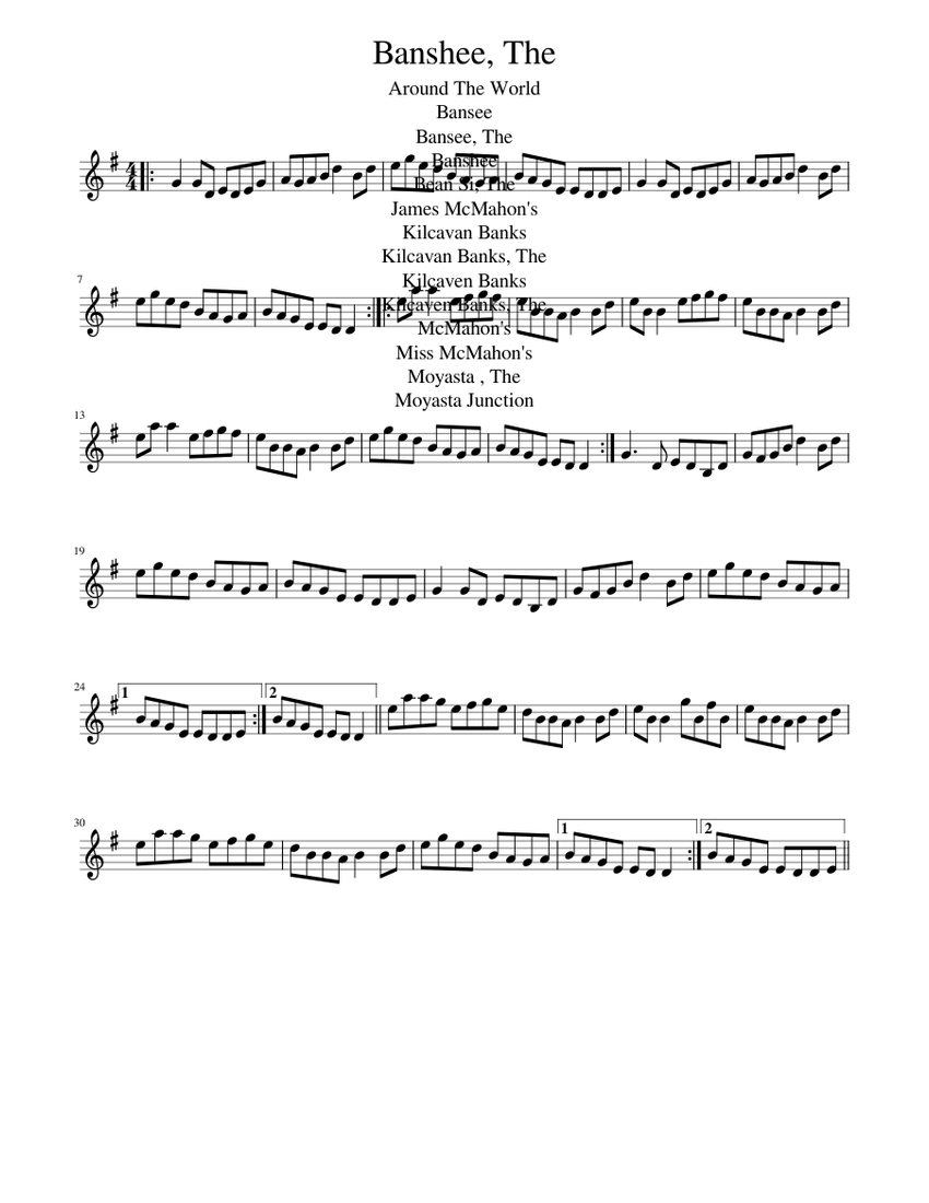 The Banshee Sheet music for Piano (Solo) | Musescore.com