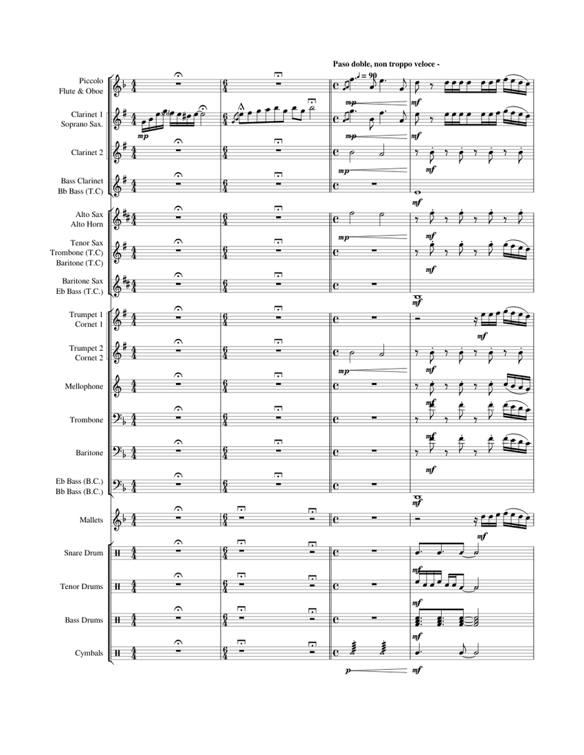 DESPACITO - for Marching Band Sheet music for Trombone, Mellophone ...