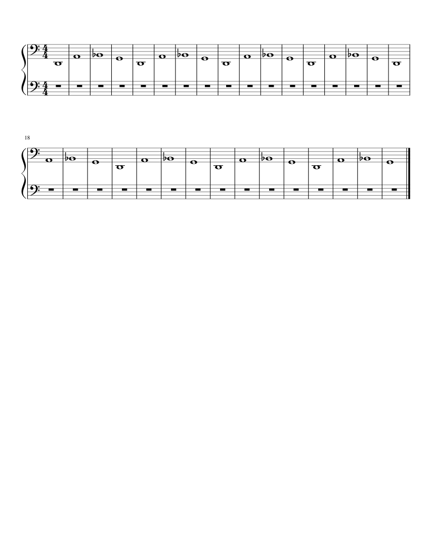 alone low piano Sheet music for Piano (Solo) Easy | Musescore.com