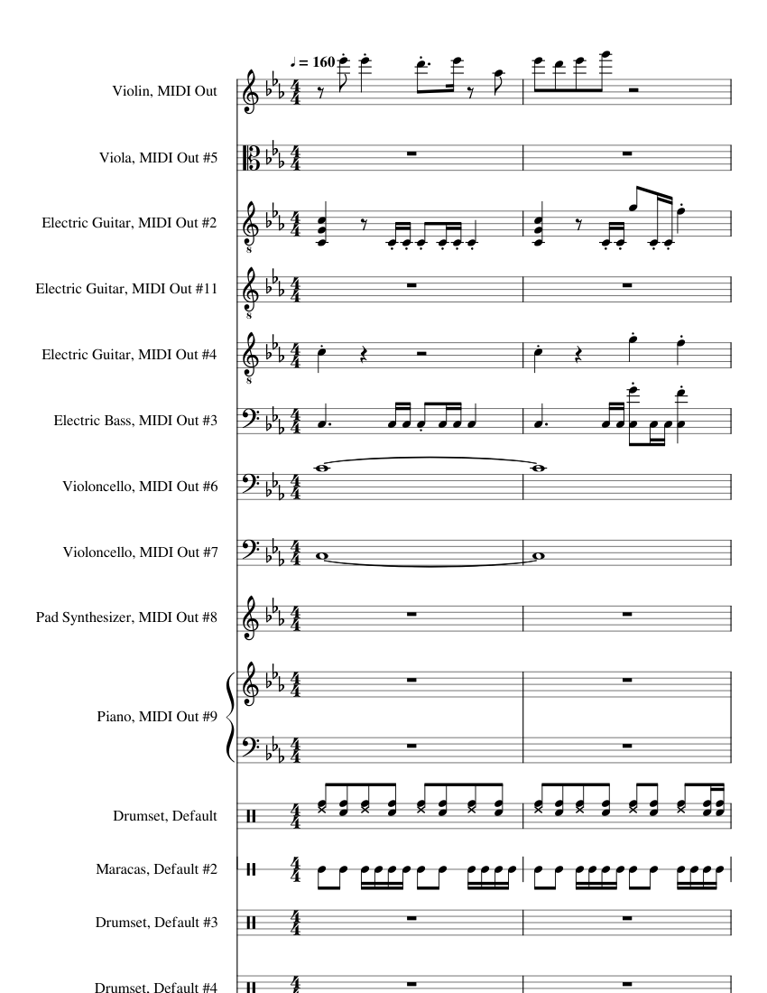 Prince dail arrangment Sheet music for Piano, Violin, Viola, Cello ...