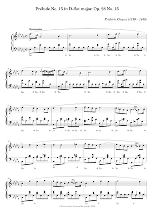Play Official version of Prelude Op. 28, No. 15 in D-flat major ...