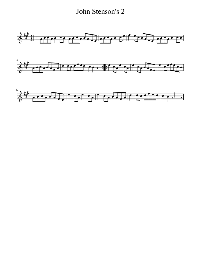 John Stenson's 2 Sheet music for Piano (Solo) Easy | Musescore.com