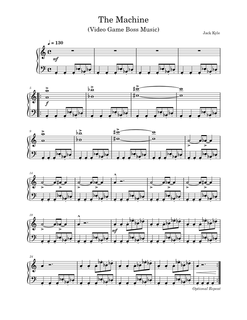 The Machine Sheet music for Piano (Solo) Easy | Musescore.com