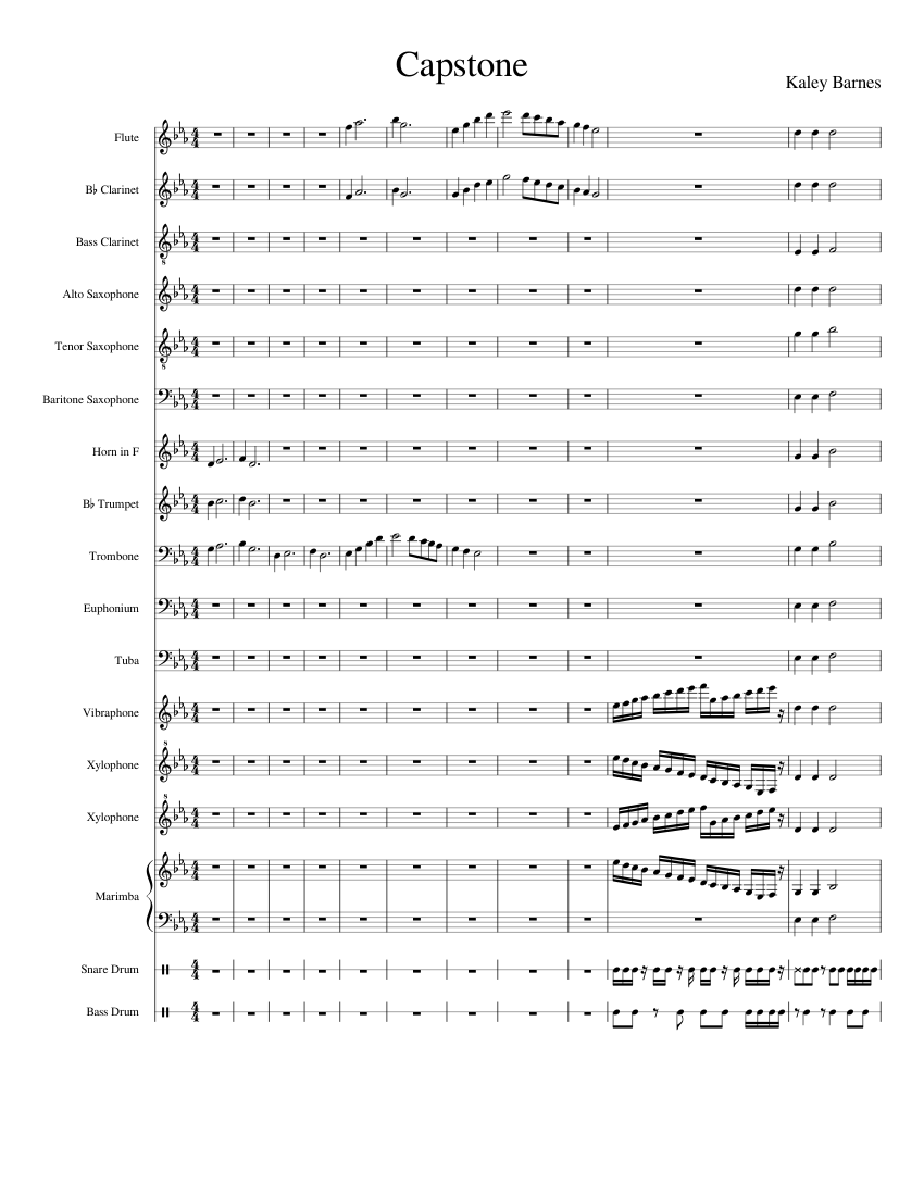 Capstone Sheet music for Trombone, Euphonium, Tuba, Flute & more ...