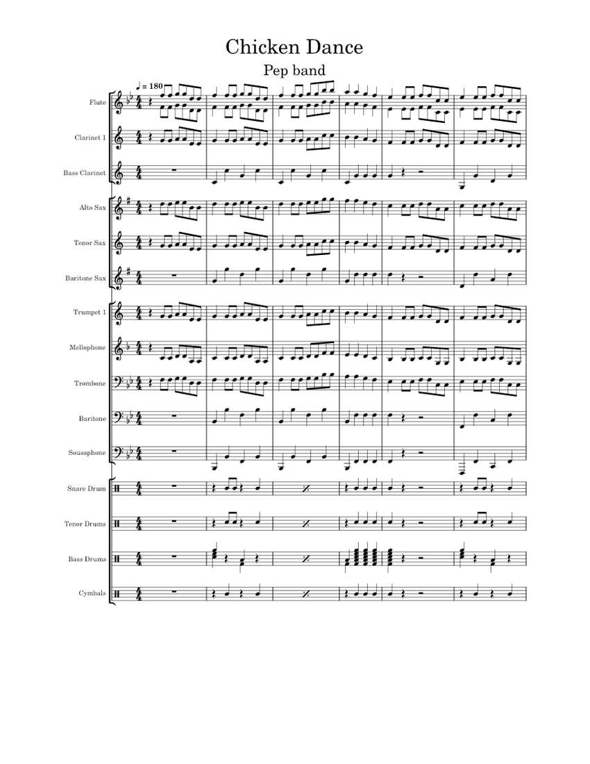 Chicken Dance - piano tutorial