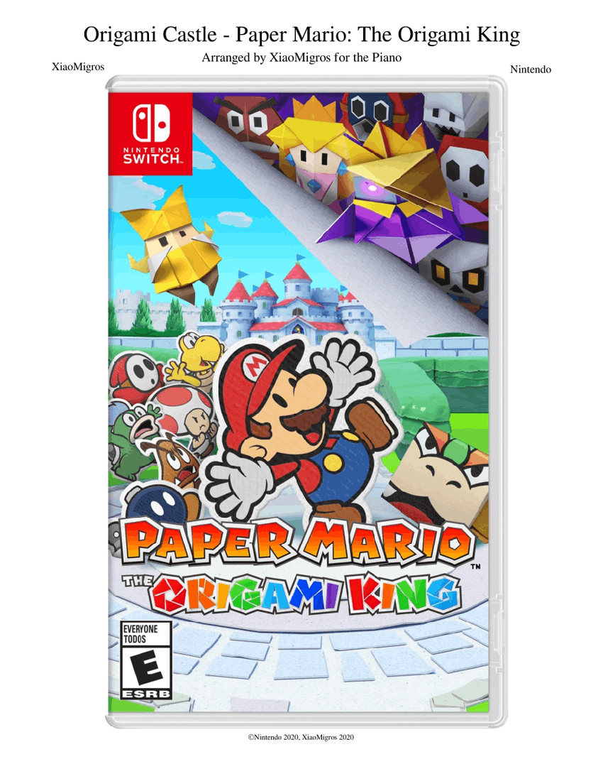 Origami Castle - Paper Mario: The Origami King Sheet Music for Piano ...