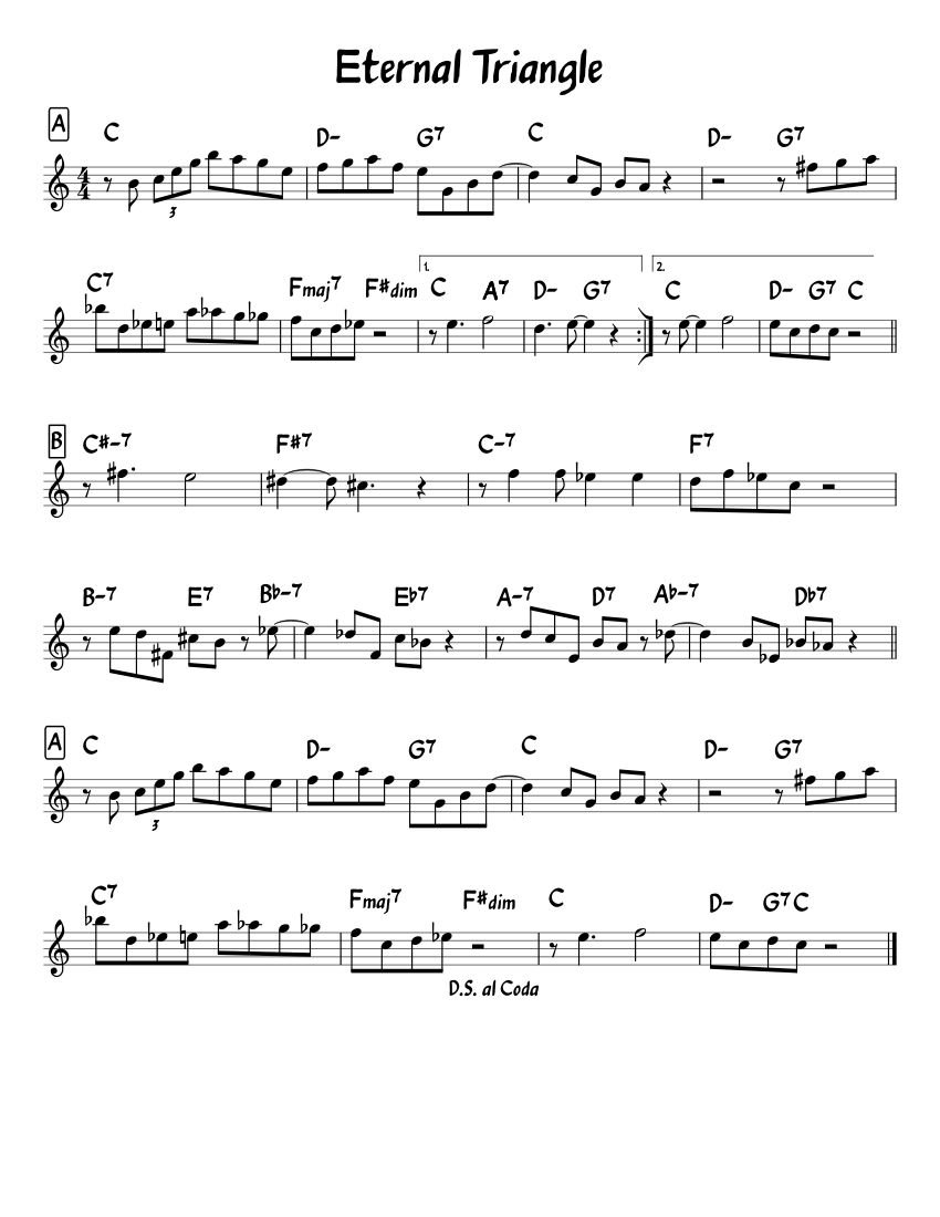Eternal Triangle Sheet music for Piano (Solo) Easy | Musescore.com
