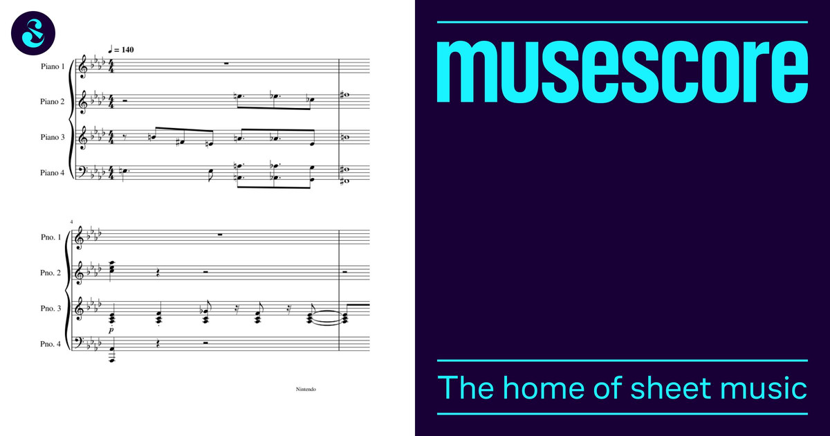 Main Theme - Super Mario Party Jamboree Sheet Music for Piano (Mixed ...