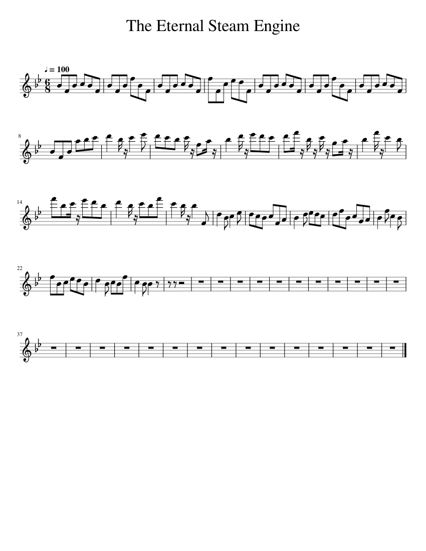 The_Eternal_Steam_Engine Sheet Music for Piano (Solo) Easy | MuseScore.com