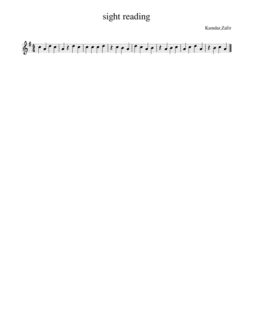 Band 6 B sight reading Sheet music for Saxophone alto (Solo ...