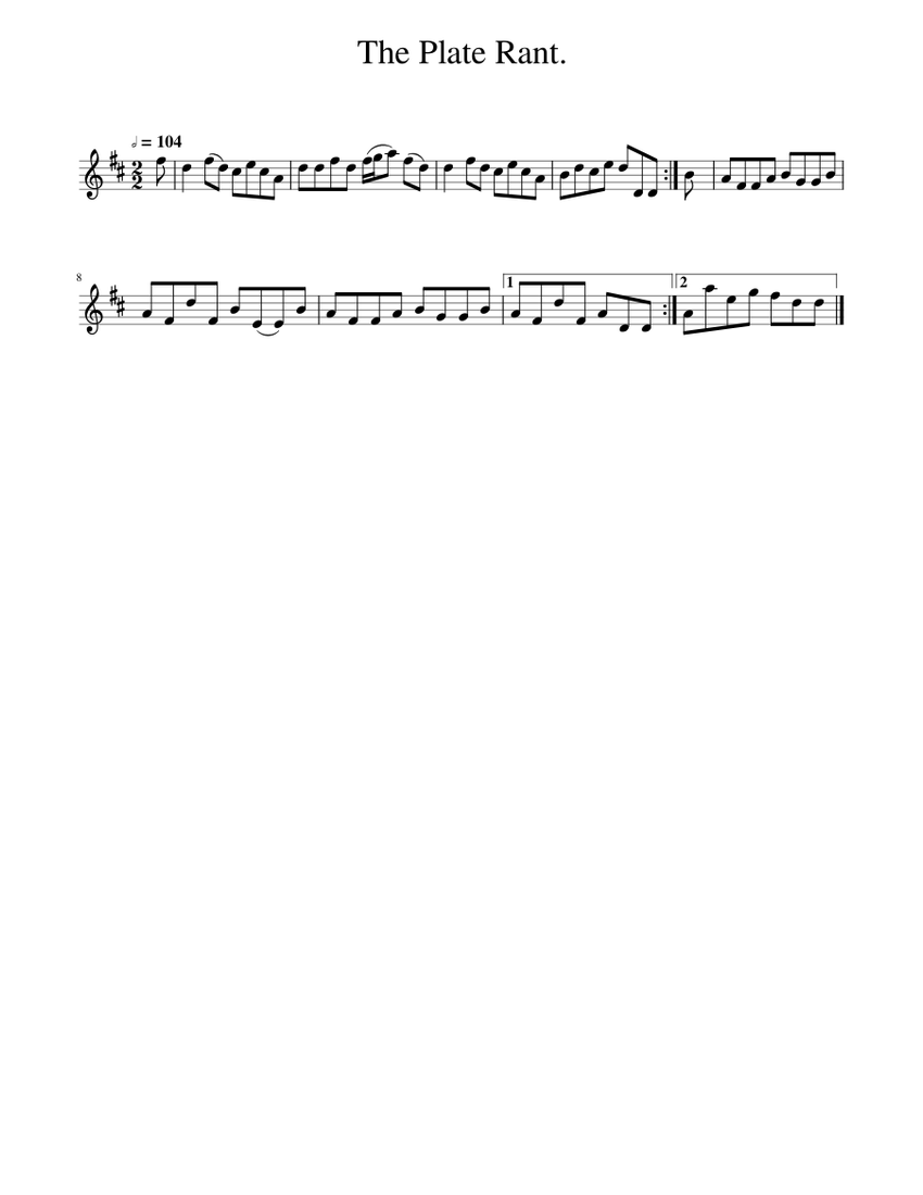 The Plate Rant. - piano tutorial