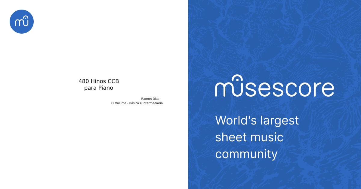 480 Hinos CCB - Ramon Dias Sheet Music for Piano (Piano Duo ...