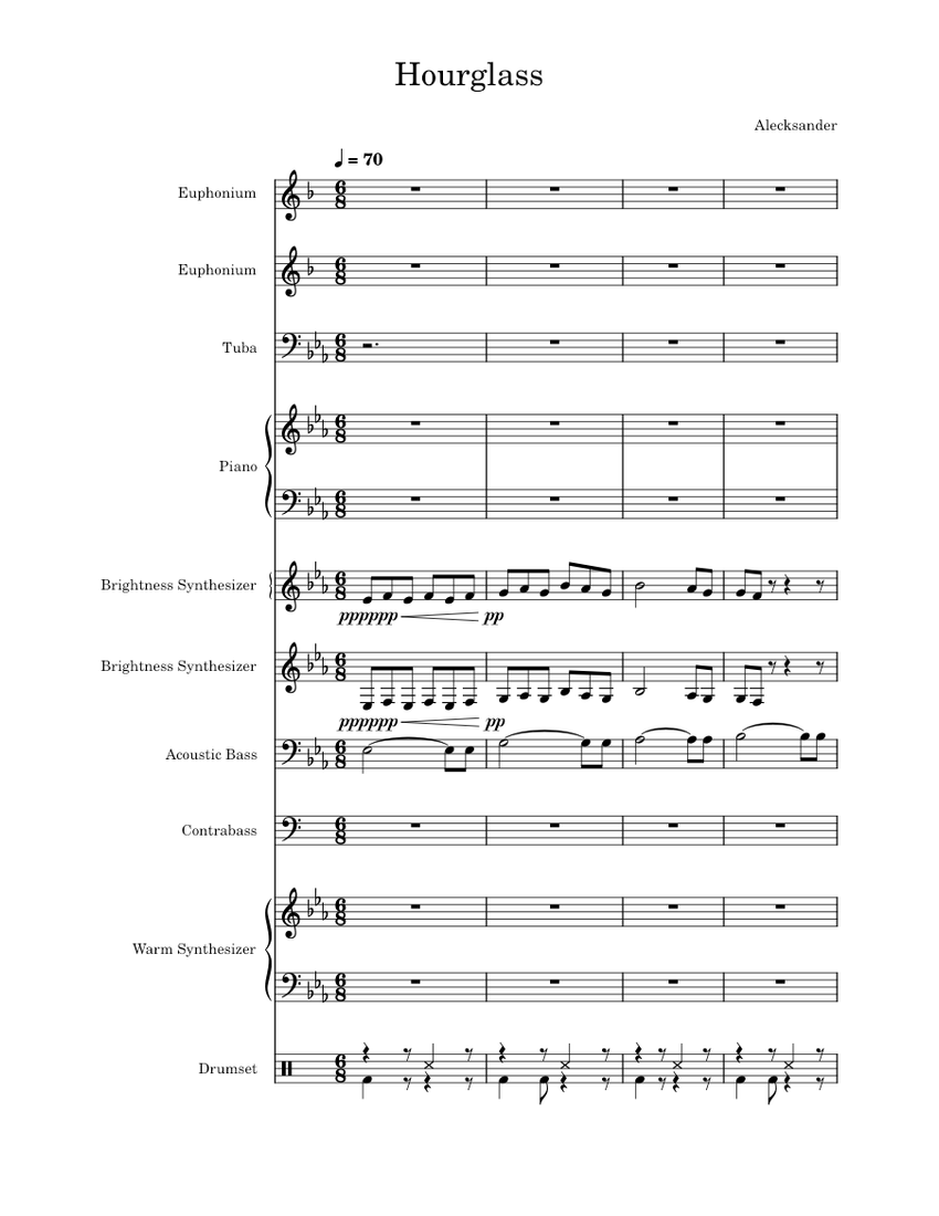 Hourglass Sheet music for Piano, Euphonium, Tuba, Contrabass & more ...
