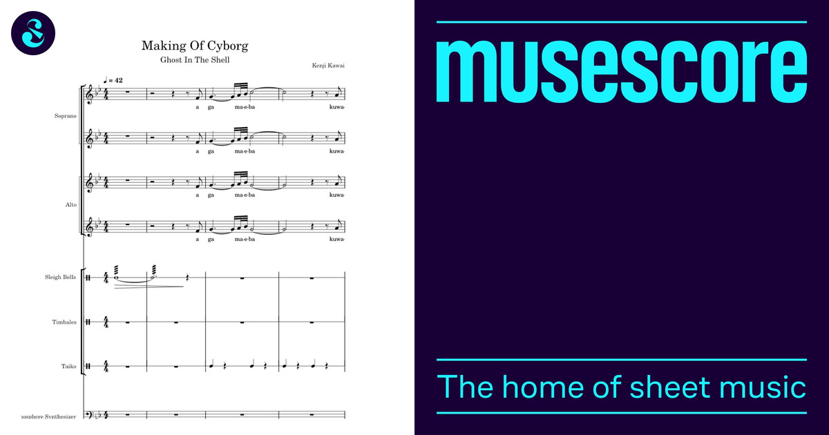 Making Of Cyborg Sheet Music for Drum group, Synthesizer (Mixed ...