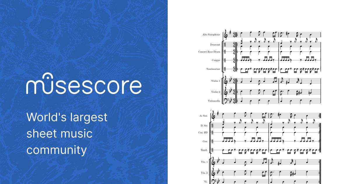 middle-eastern-dance Sheet music for Tambourine, Saxophone alto, Violin ...