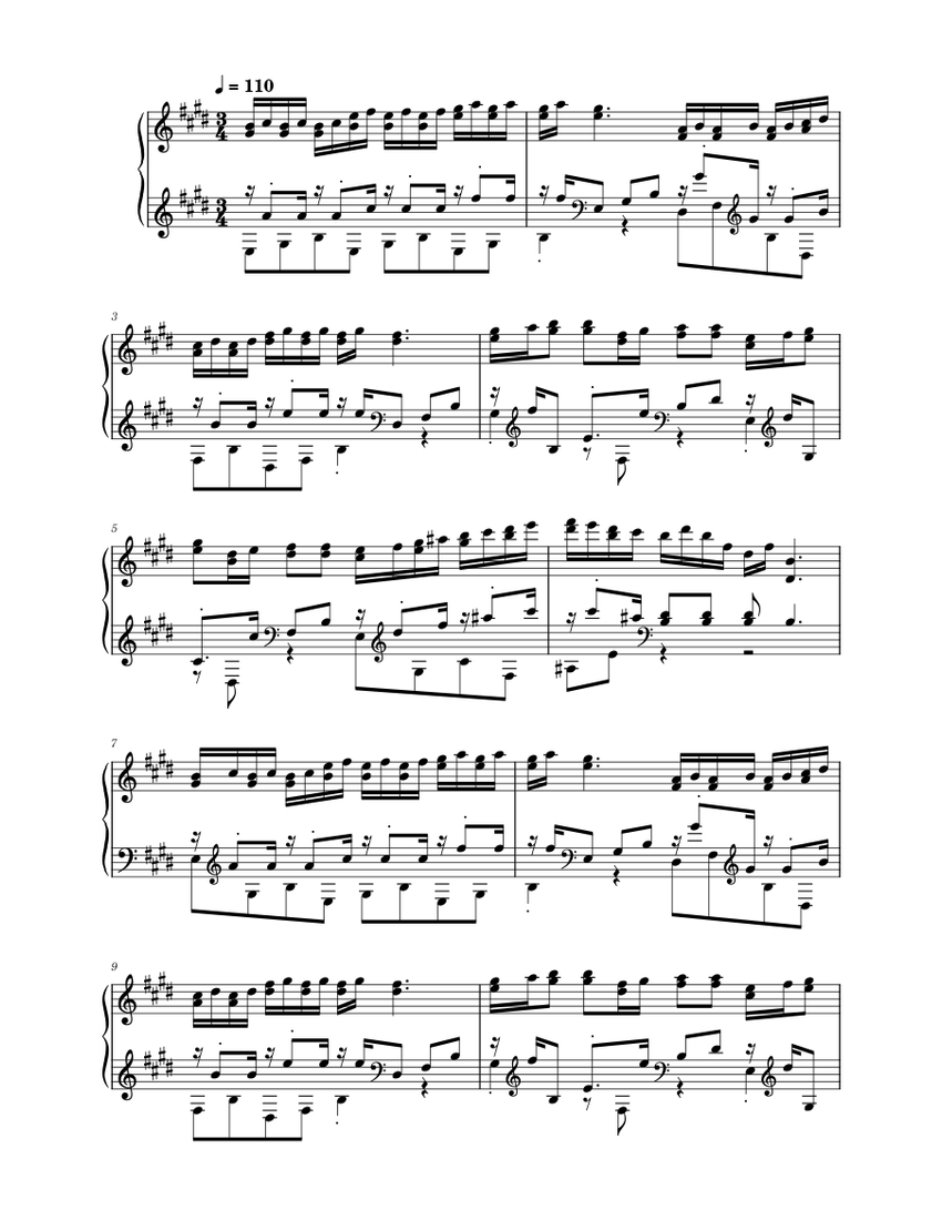 Progressive Exercises For Carillon Op.2 Nr 7 Sheet music for Piano ...