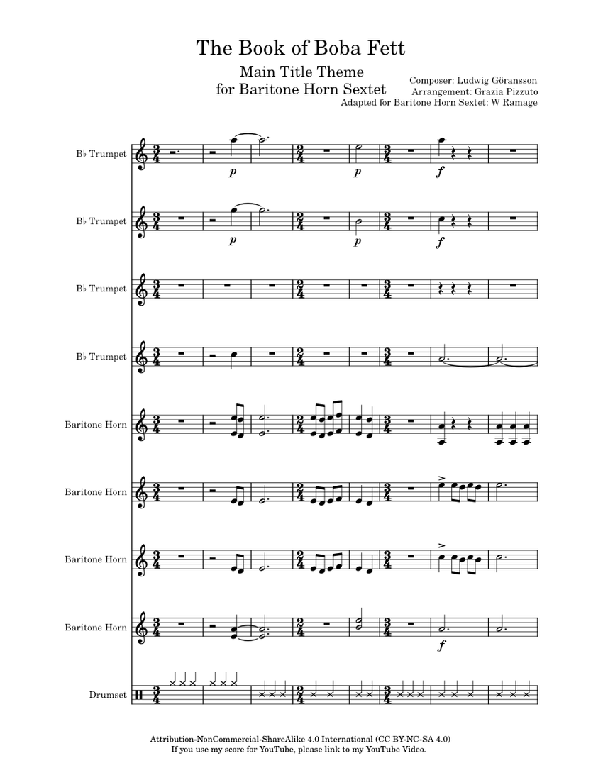 The Book Of Boba Fett - Ludwig Göransson (Main Title Theme) (Trumpet ...