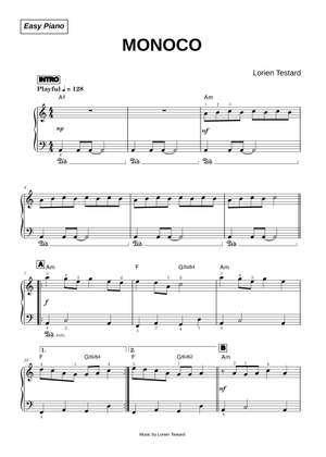 Play Official version of Monoco Sheet Music by Lorient Testard for ...