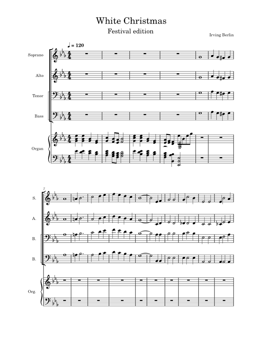 White christmas – Irving Berlin White Christmas Sheet music for Soprano ...