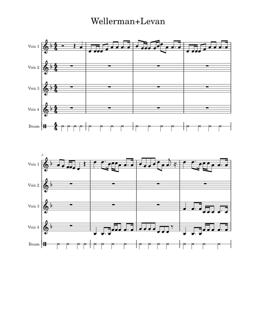 Wellerman – Misc Traditional Wellerman + Levan polkka Sheet Music for ...