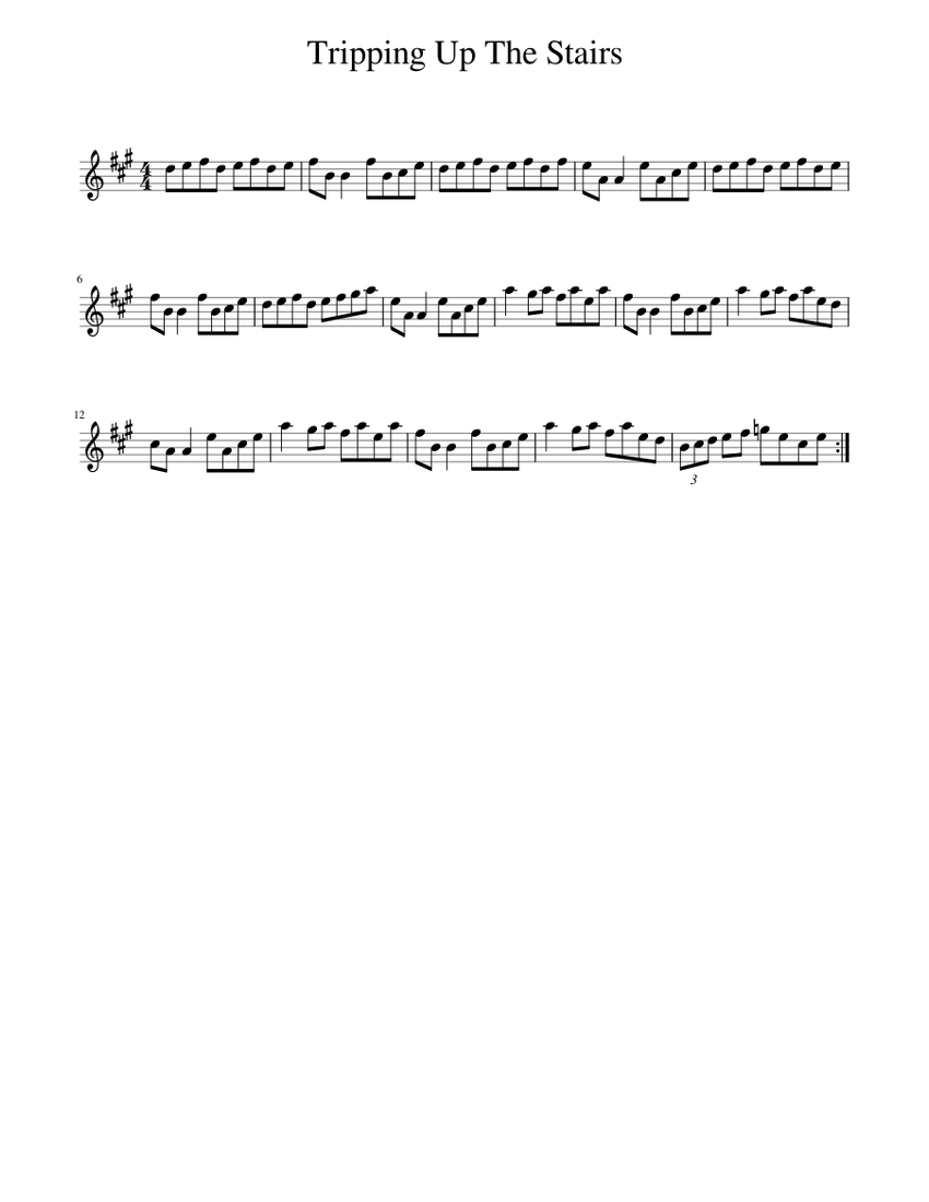Tripping Up The Stairs Sheet music for Piano (Solo) Easy | Musescore.com