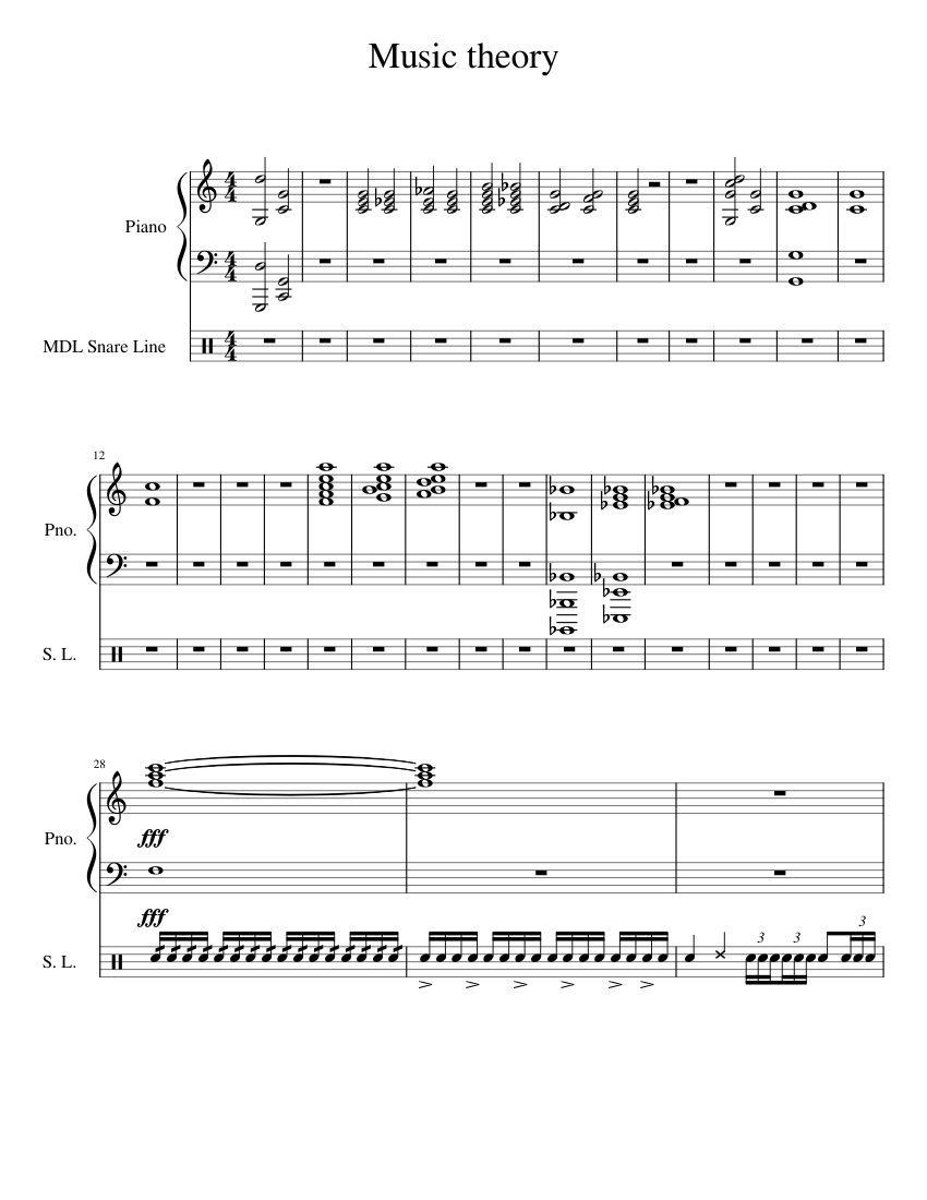 Music_theory Sheet music for Piano (Solo) | Musescore.com