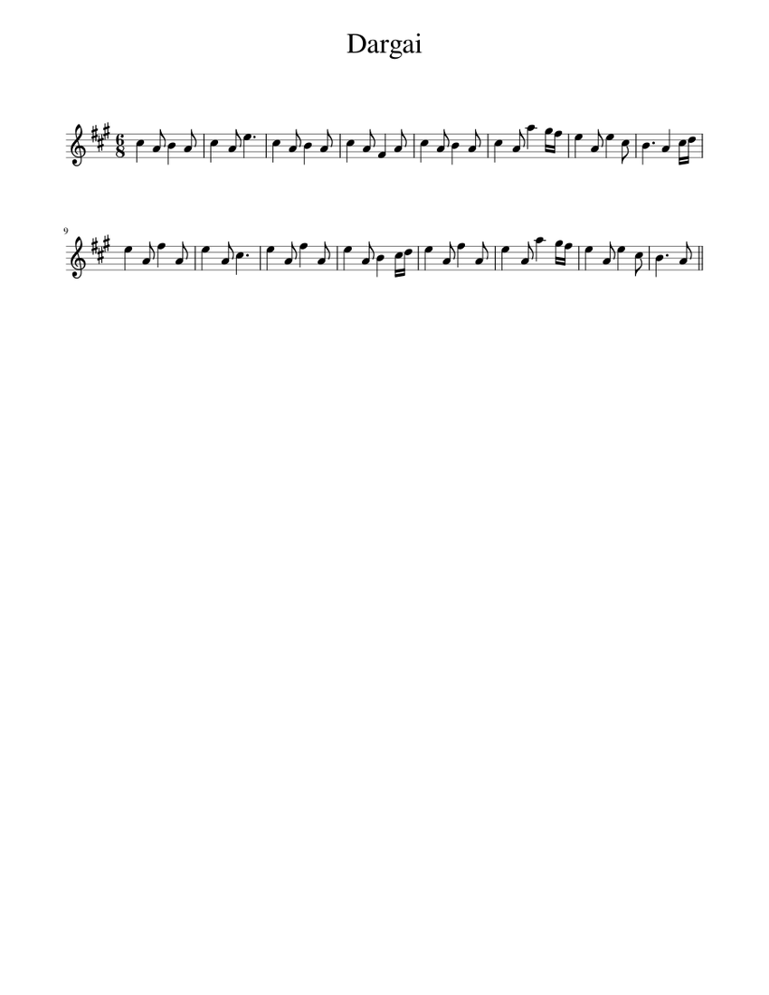 Dargai Sheet music for Piano (Solo) | Musescore.com
