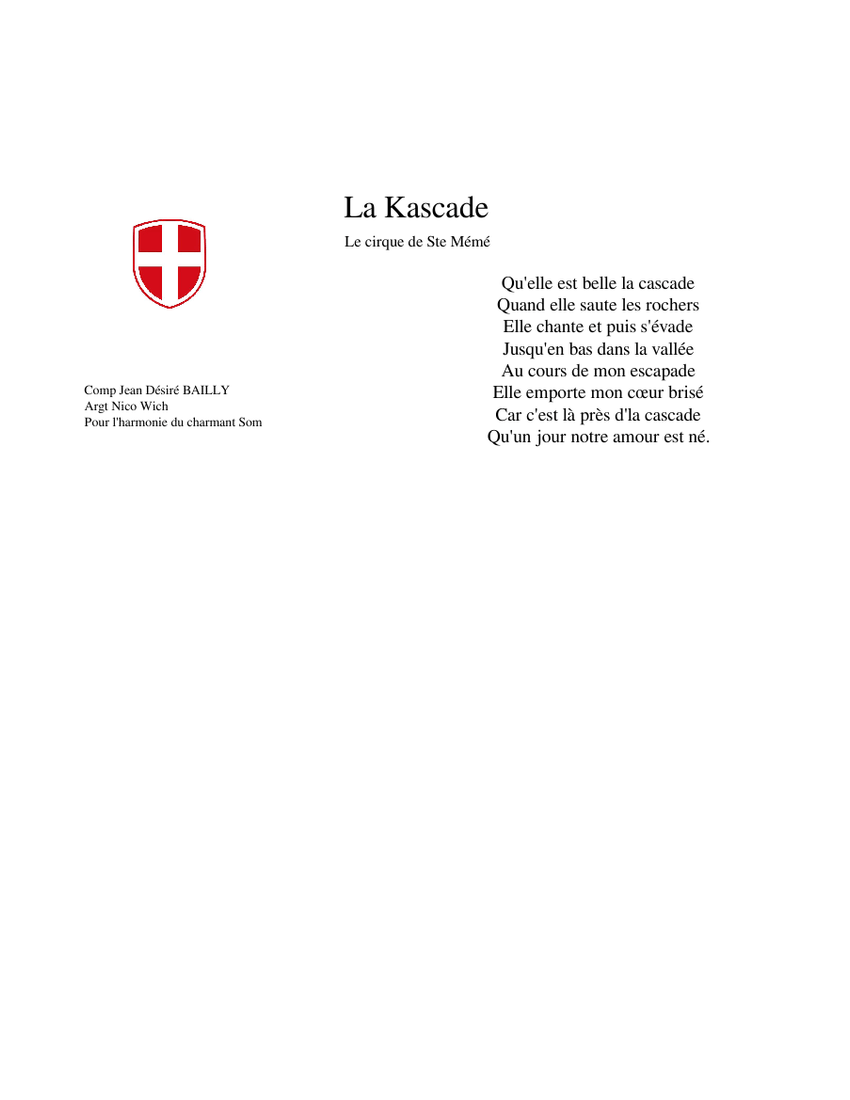 La Cascade Sheet music for Trombone, Cornet, Tuba, Flute piccolo & more ...