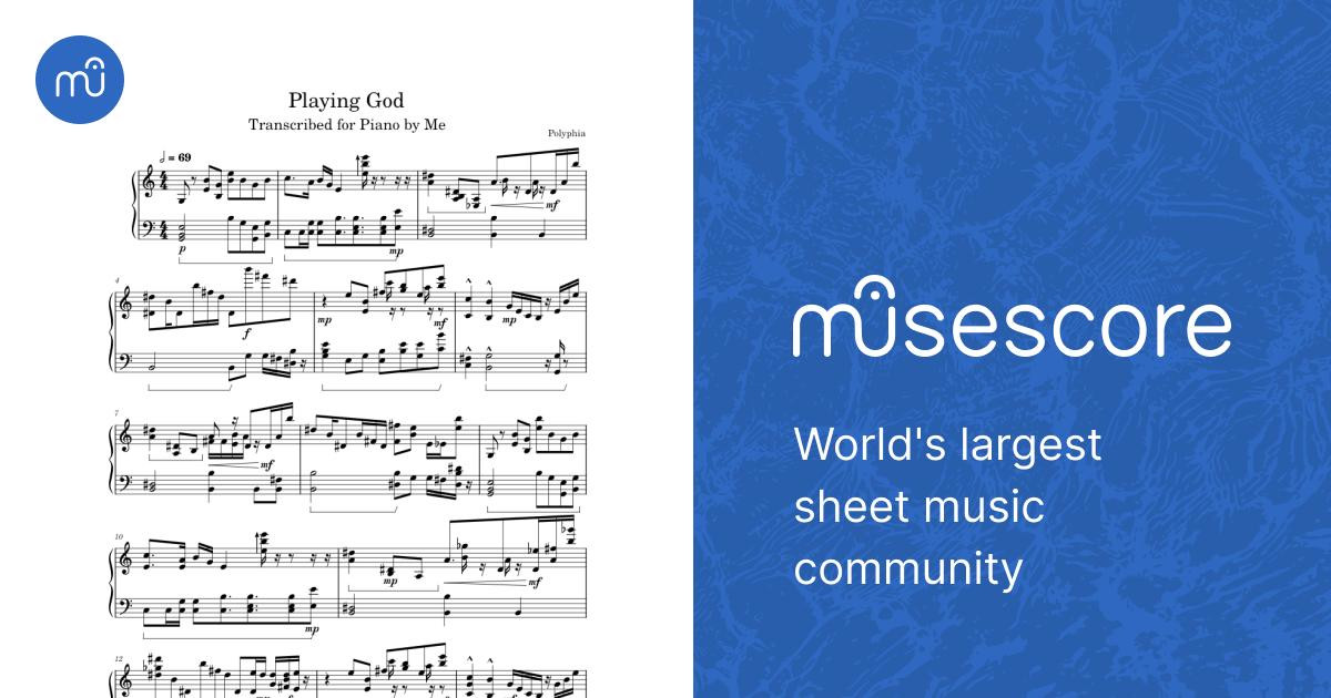 Playing God – Polyphia Sheet Music for Piano (Solo) | MuseScore.com