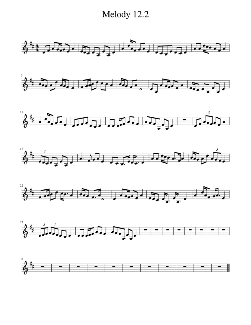 Melody composition Sheet music for Piano (Solo) Easy | Musescore.com