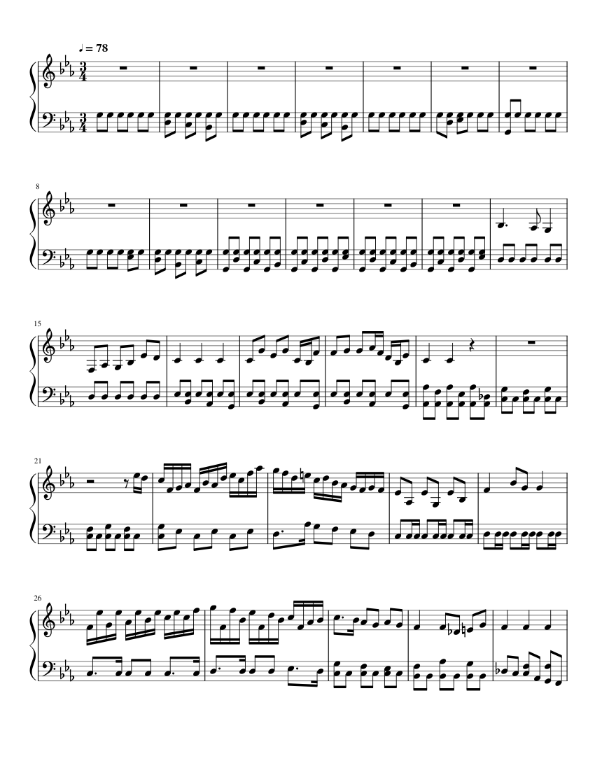 Drippy Drop Sheet music for Celesta (Solo) | Musescore.com