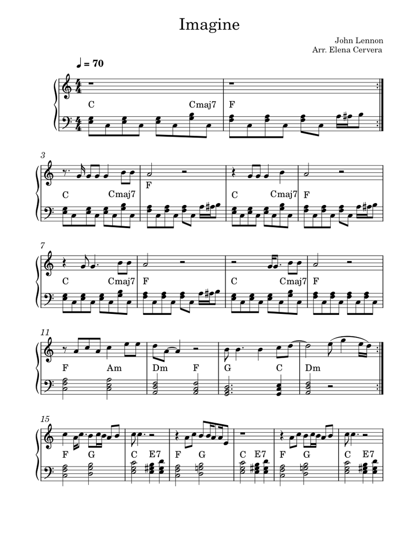 Imagine – John Lennon Imagine piano easy– John Lennon - piano tutorial