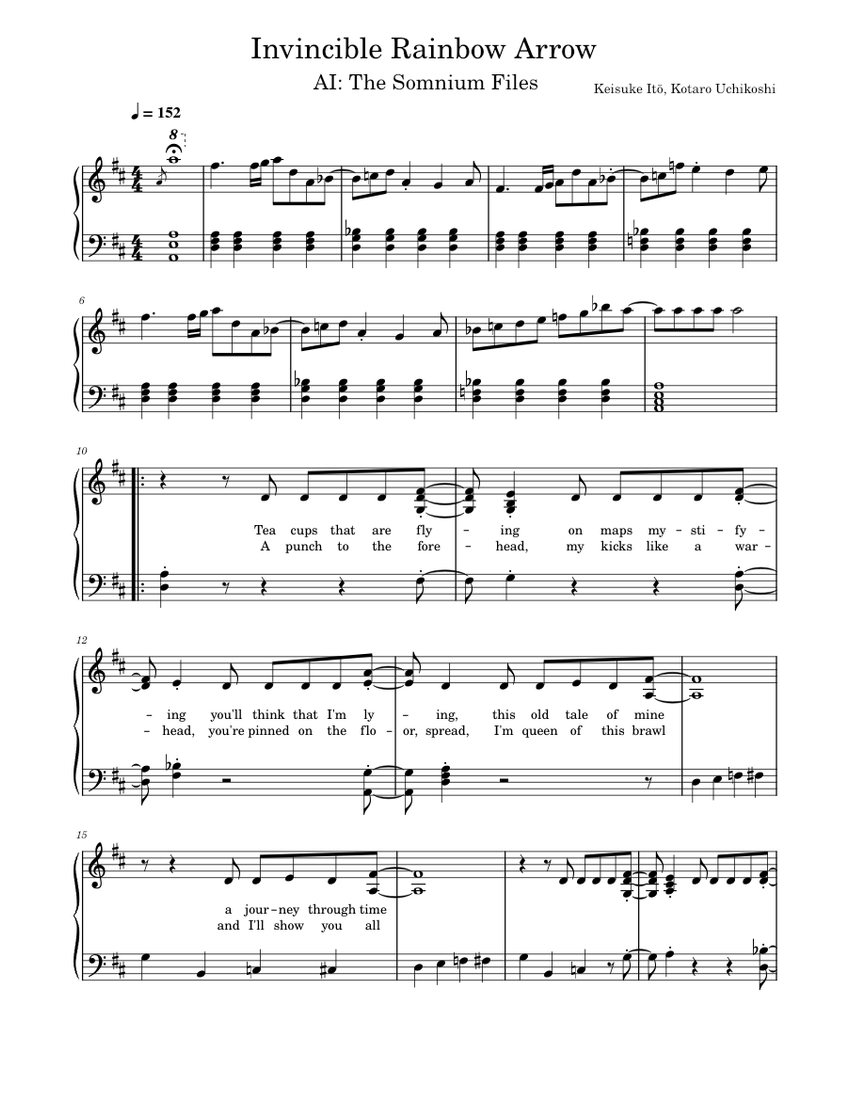 Invincible Rainbow Arrow – AI: The Somnium Files (incomplete) Sheet ...