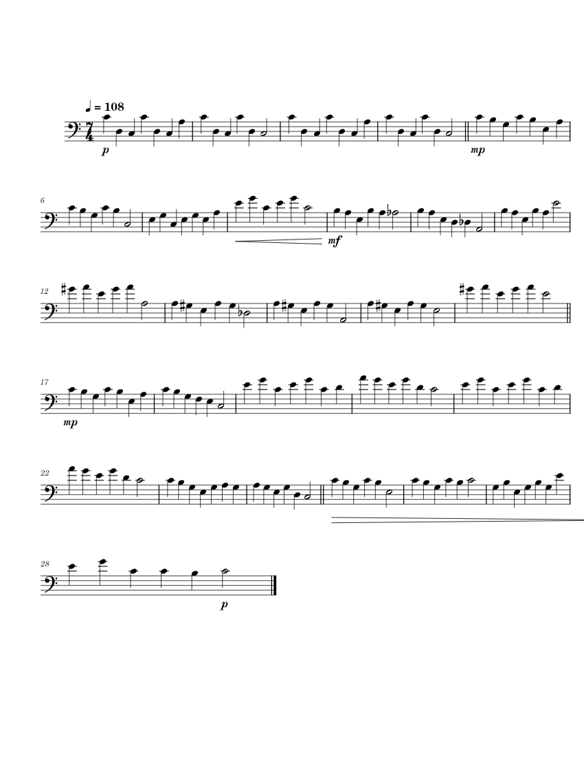 Minecraft OST: Haggstrom Sheet Music for Trombone (Solo) | MuseScore.com