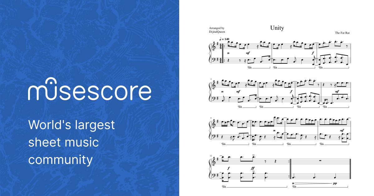 Unity – TheFatRat Sheet music for Piano (Solo) | Musescore.com