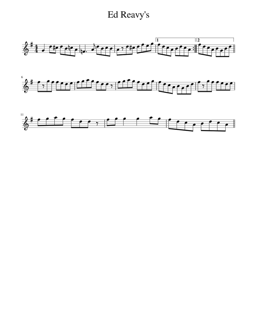 Ed Reavy's Sheet music for Piano (Solo) | Musescore.com