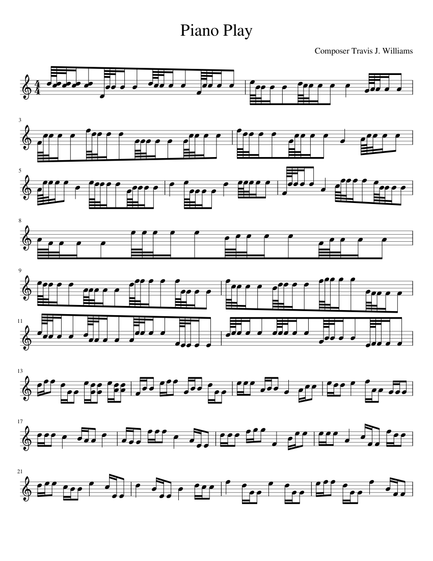 Piano Play Sheet music for Piano (Solo) Easy | Musescore.com