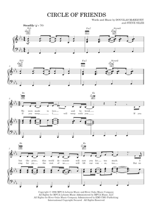 Play Official version of Circle of friends Sheet Music by Point of ...