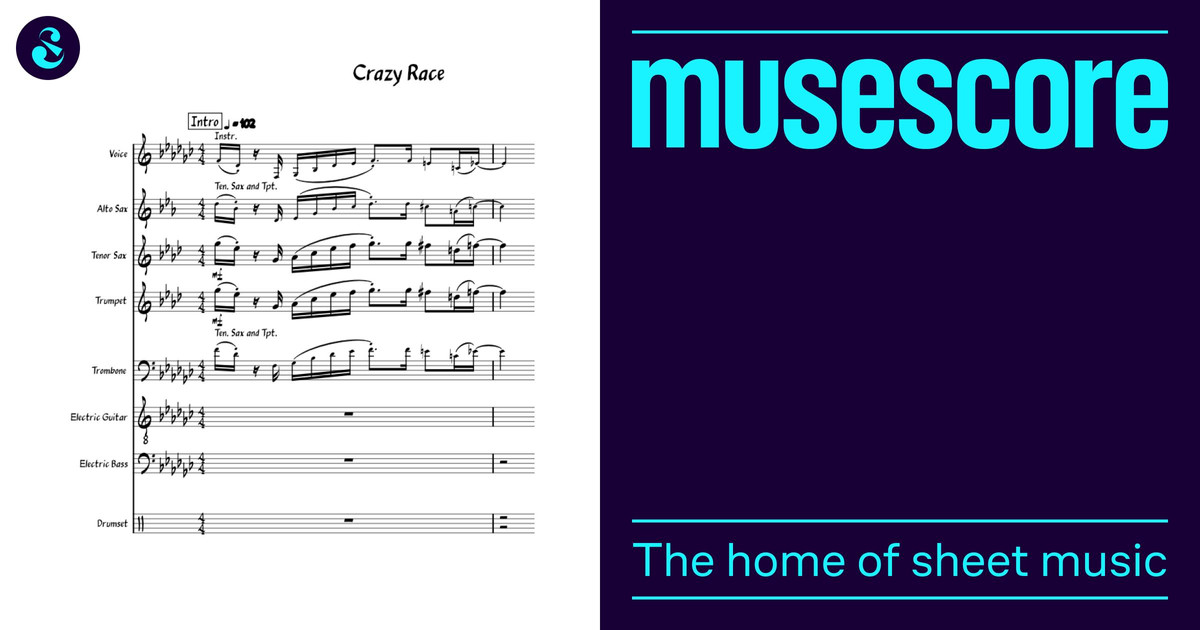Crazy Race – RH Factor Sheet Music for Trombone, Saxophone alto ...